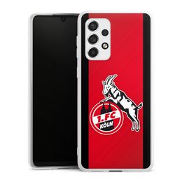 DeinDesign Galaxy A33 5G Handy Silikon H&uuml;lle Case transparent Handyh&uuml;lle Official Licensed Product Billy Goat Hennes 1. Fc K&ouml;ln Silikon Case