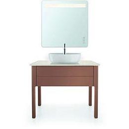 Duravit Luv Waschtisch-Konsole LU946901717 98,8 x 59,5 cm, aus Quarzstein, mit 1 Ausschnitt, Weiß Struktur