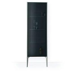 Duravit XViu Halbhochschrank XV1367LB122 40x36x133cm, Glastür, champagner matt, Tür links, weiß hochglanz