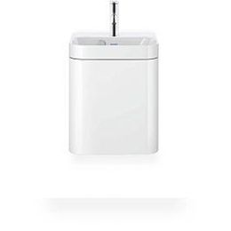 Duravit Happy D.2 Plus Möbelwaschtisch HP4340O36360000 40x36cm, 1 Tür, Anschlag links, mit Hahnloch, weiß seidenmatt