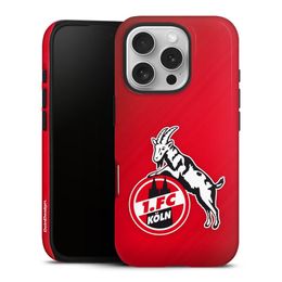 DeinDesign iPhone 16 Pro Handy Panzer Handyh&uuml;lle robuste Outdoor H&uuml;lle Schutzh&uuml;lle gl&auml;nzend 1. Fc K&ouml;ln Effzeh Official Licensed Product Tough Case