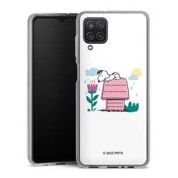 DeinDesign Galaxy A12 Handy Silikon H&uuml;lle Case transparent Handyh&uuml;lle Snoopy Dog Official Licensed Product Silikon Case