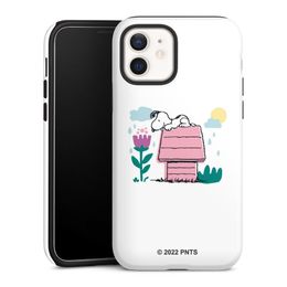 DeinDesign iPhone 12 mini Handy Panzer Handyh&uuml;lle robuste Outdoor H&uuml;lle Schutzh&uuml;lle gl&auml;nzend Dog Official Licensed Product Snoopy Tough Case