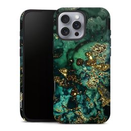 DeinDesign iPhone 16 Pro Max Handy Panzer Handyh&uuml;lle robuste Outdoor H&uuml;lle Schutzh&uuml;lle gl&auml;nzend Muster Glitzer Marble Tough Case