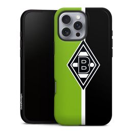 DeinDesign iPhone 16 Pro Max Handy Panzer Handyh&uuml;lle robuste Outdoor H&uuml;lle Schutzh&uuml;lle gl&auml;nzend Borussia M&ouml;nchengladbach Gladbach Bundesliga Tough Case
