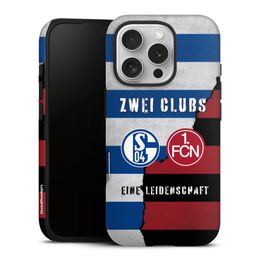 DeinDesign iPhone 16 Pro Handy Panzer Handyh&uuml;lle robuste Outdoor H&uuml;lle Schutzh&uuml;lle matt Friendship 1. Fc N&uuml;rnberg Fc Schalke 04 Tough Case