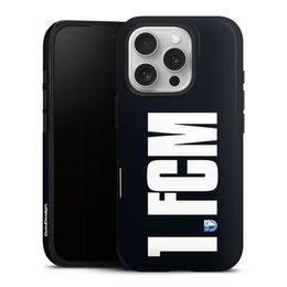 DeinDesign iPhone 16 Pro Handy Panzer Handyh&uuml;lle robuste Outdoor H&uuml;lle Schutzh&uuml;lle gl&auml;nzend 1. Fcm 1. Fc Magdeburg Official Licensed Product Tough Case
