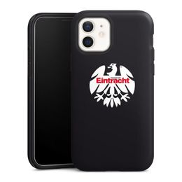 DeinDesign iPhone 12 mini Handy Panzer Handyh&uuml;lle robuste Outdoor H&uuml;lle Schutzh&uuml;lle matt Eagle Retro Logo Tough Case