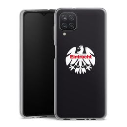 DeinDesign Galaxy A12 Handy Silikon H&uuml;lle Case transparent Handyh&uuml;lle Logo Retro Eagle Silikon Case