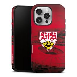 DeinDesign iPhone 16 Pro Handy Panzer Handyh&uuml;lle robuste Outdoor H&uuml;lle Schutzh&uuml;lle matt Vfb Stuttgart Official Licensed Product Stadium Tough Case