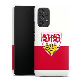 DeinDesign Galaxy A53 5G Handy Premium Case Smartphone Handyh&uuml;lle Schutzh&uuml;lle gl&auml;nzend Vfb Stuttgart Official Licensed Product Logo Premium Case