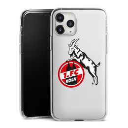 DeinDesign iPhone 11 Pro Max Handy Silikon H&uuml;lle Case transparent Handyh&uuml;lle Transparent Logo 1. Fc K&ouml;ln Silikon Case