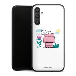 DeinDesign Galaxy A34 5G Handy Silikon H&uuml;lle Case schwarz Handyh&uuml;lle Snoopy Dog Official Licensed Product