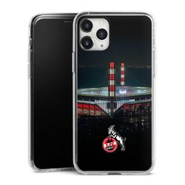 DeinDesign iPhone 11 Pro Max Handy Silikon H&uuml;lle Case transparent Handyh&uuml;lle Stadium 1. Fc K&ouml;ln Official Licensed Product Silikon Case