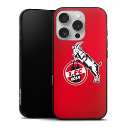 DeinDesign iPhone 16 Pro Handy Slim Case extra d&uuml;nn Silikon Handyh&uuml;lle schwarz H&uuml;lle 1. Fc K&ouml;ln Effzeh Official Licensed Product Silikon Slim Case