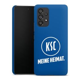 DeinDesign Galaxy A53 5G Handy Premium Case Smartphone Handyh&uuml;lle Schutzh&uuml;lle gl&auml;nzend Ksc Karlsruher Sc Statement Premium Case