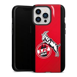 DeinDesign iPhone 13 Pro Handy Panzer Handyh&uuml;lle robuste Outdoor H&uuml;lle Schutzh&uuml;lle gl&auml;nzend 1. Fc K&ouml;ln Billy Goat Hennes Official Licensed Product Tough Case