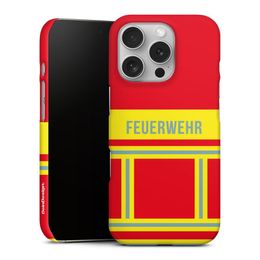 DeinDesign iPhone 16 Pro Handy Premium Case Smartphone Handyh&uuml;lle Schutzh&uuml;lle matt Fire Fighters Life Saver Fire Fighter Premium Case