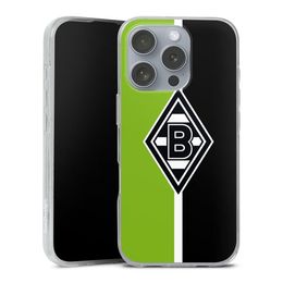 DeinDesign iPhone 16 Pro Handy Silikon H&uuml;lle Case transparent Handyh&uuml;lle Borussia M&ouml;nchengladbach Gladbach Bundesliga Silikon Case