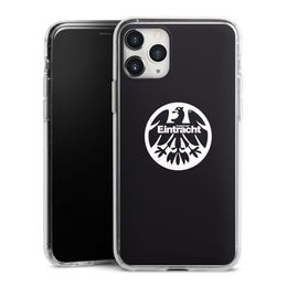 DeinDesign iPhone 11 Pro Max Handy Silikon H&uuml;lle Case transparent Handyh&uuml;lle Logo Eintracht Frankfurt Eagle Silikon Case
