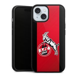 DeinDesign iPhone 15 Handy Gallery Case Handyh&uuml;lle 9H Geh&auml;rtetes Glas R&uuml;ckseite H&uuml;lle 1. Fc K&ouml;ln Billy Goat Hennes Official Licensed Product Gallery Case