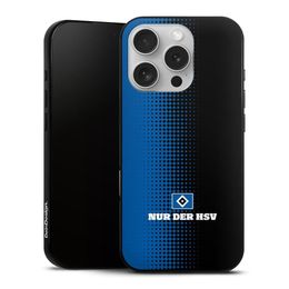 DeinDesign iPhone 16 Pro Handy Slim Case extra d&uuml;nn Silikon Handyh&uuml;lle schwarz H&uuml;lle Logo Official Licensed Product Hsv Silikon Slim Case