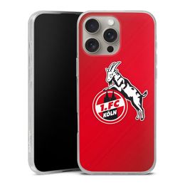 DeinDesign iPhone 16 Pro Max Handy Silikon H&uuml;lle Case transparent Handyh&uuml;lle 1. Fc K&ouml;ln Effzeh Official Licensed Product Silikon Case