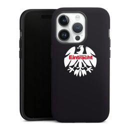 DeinDesign iPhone 14 Pro Handy Panzer Handyh&uuml;lle robuste Outdoor H&uuml;lle Schutzh&uuml;lle matt Eagle Retro Logo Tough Case