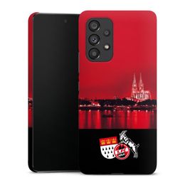 DeinDesign Galaxy A53 5G Handy Premium Case Smartphone Handyh&uuml;lle Schutzh&uuml;lle gl&auml;nzend Official Licensed Product 1. Fc K&ouml;ln Skyline Premium Case