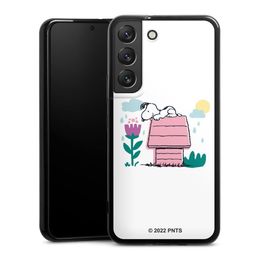 DeinDesign Galaxy S22 Handy Slim Case extra d&uuml;nn Silikon Handyh&uuml;lle schwarz H&uuml;lle Snoopy Dog Official Licensed Product Silikon Slim Case