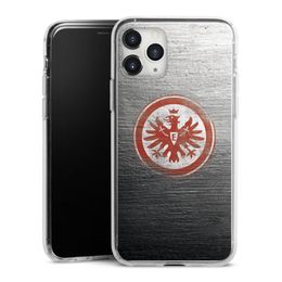 DeinDesign iPhone 11 Pro Max Handy Silikon H&uuml;lle Case transparent Handyh&uuml;lle Sge Eintracht Frankfurt Logo Silikon Case