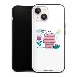 DeinDesign iPhone 14 Handy Slim Case extra d&uuml;nn Silikon Handyh&uuml;lle schwarz H&uuml;lle Snoopy Dog Official Licensed Product Silikon Slim Case