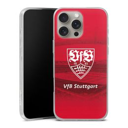 DeinDesign iPhone 16 Pro Max Handy Silikon H&uuml;lle Case transparent Handyh&uuml;lle Stadium Official Licensed Product Vfb Stuttgart Silikon Case