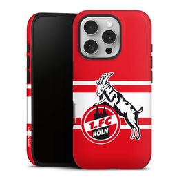 DeinDesign iPhone 16 Pro Handy Panzer Handyh&uuml;lle robuste Outdoor H&uuml;lle Schutzh&uuml;lle gl&auml;nzend Official Licensed Product Coat Of Arms 1. Fc K&ouml;ln Tough Case