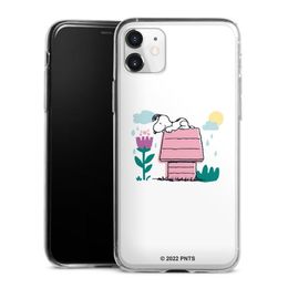 DeinDesign iPhone 11 Handy Slim Case Silikon Handyh&uuml;lle transparent H&uuml;lle extra d&uuml;nn Dog Official Licensed Product Snoopy Silikon Slim Case