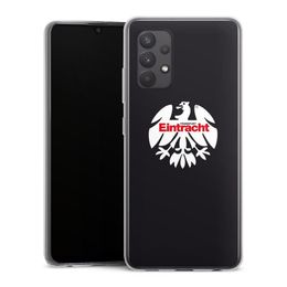 DeinDesign Galaxy A32 4G Handy Silikon H&uuml;lle Case transparent Handyh&uuml;lle Eagle Retro Logo Silikon Case