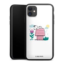 DeinDesign iPhone 11 Handy Premium Silikon H&uuml;lle Handyh&uuml;lle schwarz Case Dog Official Licensed Product Snoopy Silikon Premium Case