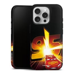 DeinDesign iPhone 16 Pro Handy Panzer Handyh&uuml;lle robuste Outdoor H&uuml;lle Schutzh&uuml;lle gl&auml;nzend Official Licensed Product Cars Lightning Mcqueen 95 Tough Case