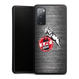 DeinDesign Galaxy S20 FE Handy Premium Silikon H&uuml;lle Handyh&uuml;lle schwarz Case Metallic Look Official Licensed Product 1. Fc K&ouml;ln Silikon Premium Case