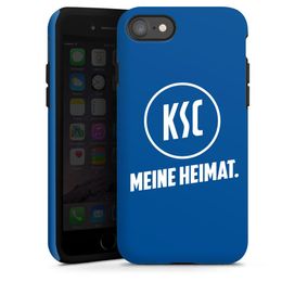 DeinDesign iPhone SE (2020) Handy Panzer Handyh&uuml;lle robuste Outdoor H&uuml;lle Schutzh&uuml;lle matt Ksc Karlsruher Sc Statement Tough Case