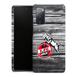 DeinDesign Galaxy S20 FE Handy Premium Case Smartphone Handyh&uuml;lle Schutzh&uuml;lle gl&auml;nzend 1. Fc K&ouml;ln Official Licensed Product Wooden Look Premium Case