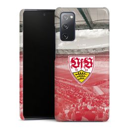 DeinDesign Galaxy S20 FE Handy Premium Case Smartphone Handyh&uuml;lle Schutzh&uuml;lle gl&auml;nzend Official Licensed Product Vfb Stuttgart Stadium Premium Case