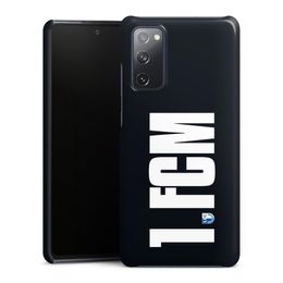 DeinDesign Galaxy S20 FE Handy Premium Case Smartphone Handyh&uuml;lle Schutzh&uuml;lle gl&auml;nzend Official Licensed Product 1. Fcm 1. Fc Magdeburg Premium Case