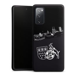DeinDesign Galaxy S20 FE 5G Handy Premium Silikon H&uuml;lle Handyh&uuml;lle schwarz Case Skyline Official Licensed Product 1. Fc K&ouml;ln Silikon Premium Case