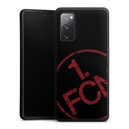 DeinDesign Galaxy S20 FE 5G Handy Premium Silikon H&uuml;lle Handyh&uuml;lle schwarz Case 1. Fcn Merchandise Texture Silikon Premium Case