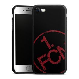 DeinDesign iPhone SE (2020) Handy Premium Silikon H&uuml;lle Handyh&uuml;lle schwarz Case 1. Fcn Merchandise Texture Silikon Premium Case