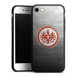 DeinDesign iPhone SE (2020) Handy Premium Silikon H&uuml;lle Handyh&uuml;lle schwarz Case Sge Eintracht Frankfurt Logo Silikon Premium Case