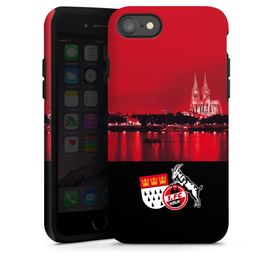 DeinDesign iPhone SE (2020) Handy Panzer Handyh&uuml;lle robuste Outdoor H&uuml;lle Schutzh&uuml;lle matt Official Licensed Product 1. Fc K&ouml;ln Skyline Tough Case