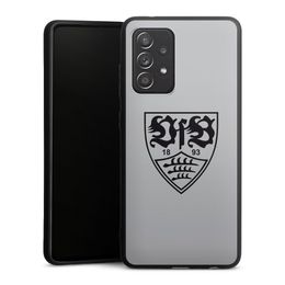 DeinDesign Galaxy A52s 5G Handy Premium Silikon H&uuml;lle Handyh&uuml;lle schwarz Case Vfb Stuttgart Official Licensed Product Logo Silikon Premium Case