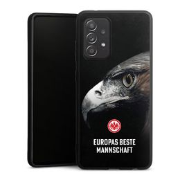 DeinDesign Galaxy A52s 5G Handy Premium Silikon H&uuml;lle Handyh&uuml;lle schwarz Case European Cup Official Licensed Product Eintracht Frankfurt Silikon Premium Case